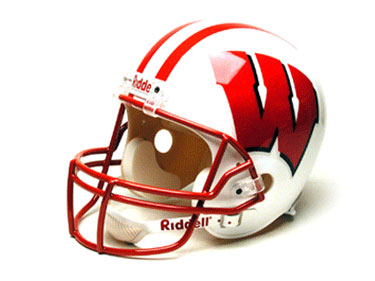 NEW WISCONSIN BADGERS REPLICA FULL SIZE FOOTBALL HELMET | eBay